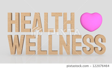 The Health wellness word for Health or medical... - Stock Illustration ...
