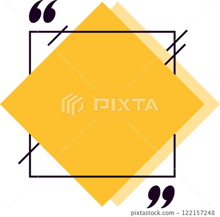 Bright yellow quote box featuring quotation... - Stock Illustration ...