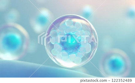 3D illustration of stem cells self-replicating... - Stock Illustration ...