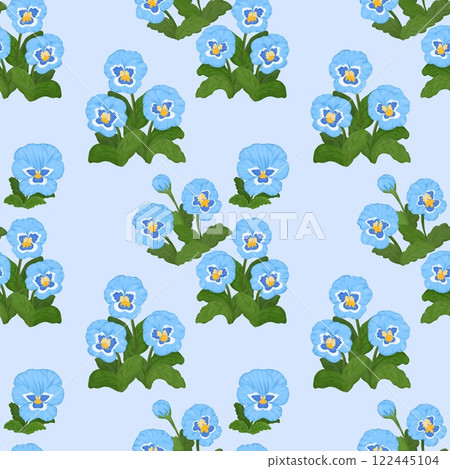 seamless pattern with Blue Violet - Stock Illustration [122445104] - PIXTA