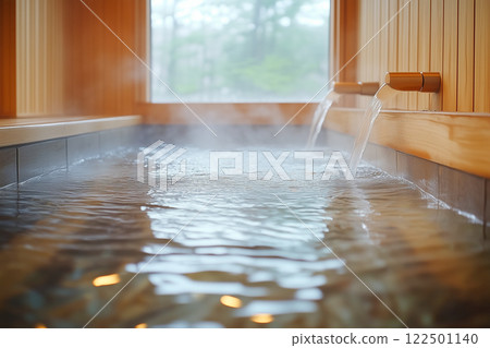 Indoor hot spring and steam - Stock Illustration [122501140] - PIXTA