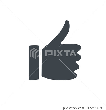 Simple good button icon rating high rating like OK - Stock Illustration ...
