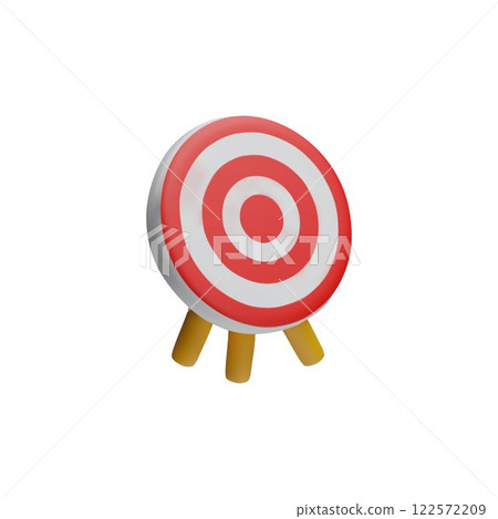 Red circle target on legs, 3D vector equipment... - Stock Illustration ...