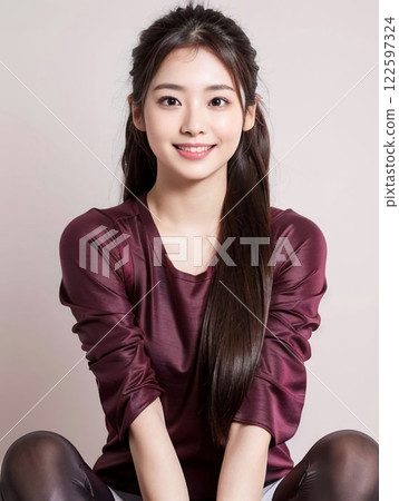 Fitness female model - Stock Illustration [122597324] - PIXTA