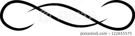 Infinity symbol is depicted as a continuous...-插圖素材 [122655575] - PIXTA圖庫