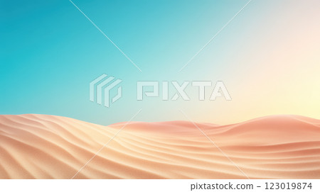 Soft desert sand and faded terracotta gradient...-插圖素材 [123019874 ...