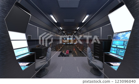 Monitoring room - Stock Illustration [123096840] - PIXTA