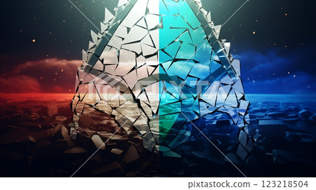 Shattered Reality - Stock Illustration [123218504] - PIXTA