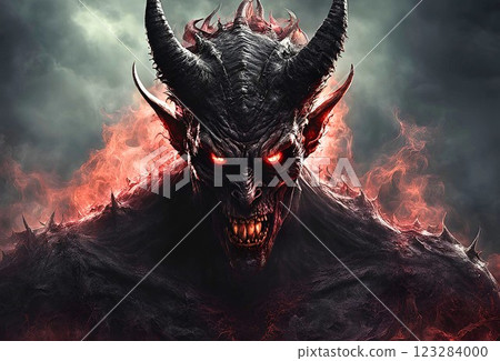 A powerful evil demon king - Stock Illustration [123284000] - PIXTA