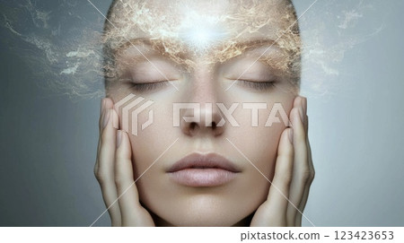 Cognitive flow: visualization of human... - Stock Illustration ...
