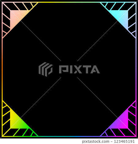 Hologram_frame_square - Stock Illustration [123465191] - PIXTA
