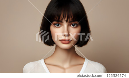Portrait of a cool woman - Stock Illustration [123524374] - PIXTA