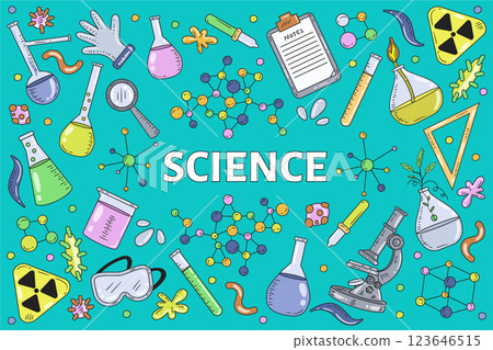 Science education background-插圖素材 [123646515] - PIXTA圖庫