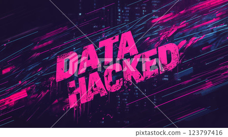 Cybersecurity breach and data hacking warning - Stock Illustration [123797416] - PIXTA