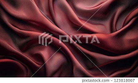 Smooth red fabric with elegant folds and soft... - Stock Illustration ...