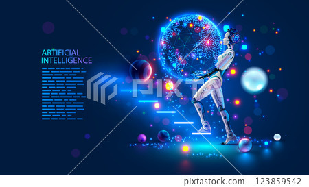 AI. Artificial intelligence learning.... - Stock Illustration [123859542] - PIXTA