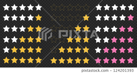 Star rating level bar for social reactions,... - Stock Illustration ...