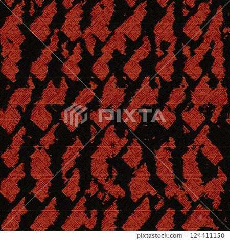 Seamless Samurai Pattern Wallpaper in Low... - Stock Illustration ...