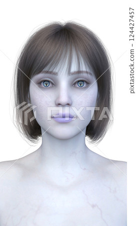 female zombie face - Stock Illustration [124427457] - PIXTA