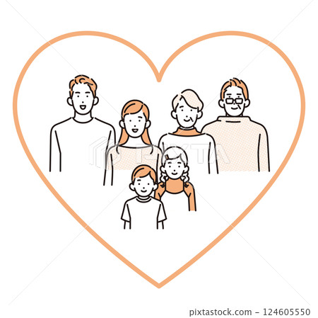 Simple illustration Family image illustration... - Stock Illustration ...