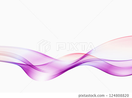 Abstract transparent ribbon of colored smoke.... - Stock Illustration ...