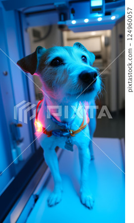 Labrador Retriever on Veterinary CT Scanner...-插圖素材 [124960057] - PIXTA圖庫