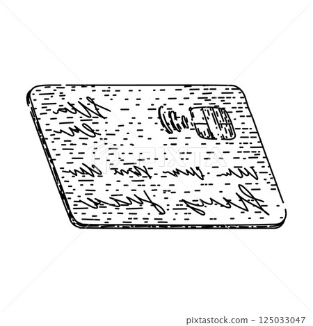 interest credit card sketch hand drawn vector - Stock Illustration ...