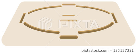 Simple sumo ring illustration - Stock Illustration [125137351] - PIXTA