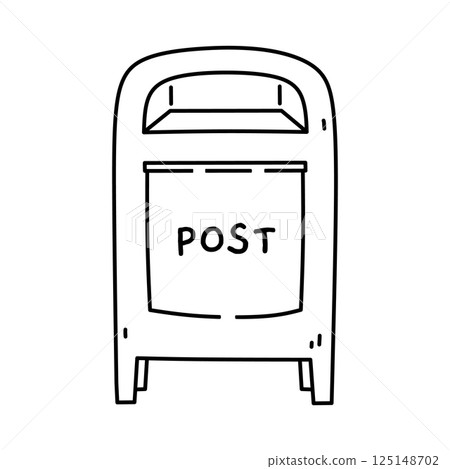Mailbox doodle-插圖素材 [125148702] - PIXTA圖庫