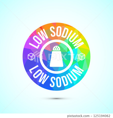 Low sodium icon design illustration, No salt...-插圖素材 [125194062] - PIXTA圖庫
