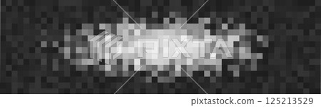 Horizontal pixelated mosaic censor bar, blurred... - Stock Illustration ...