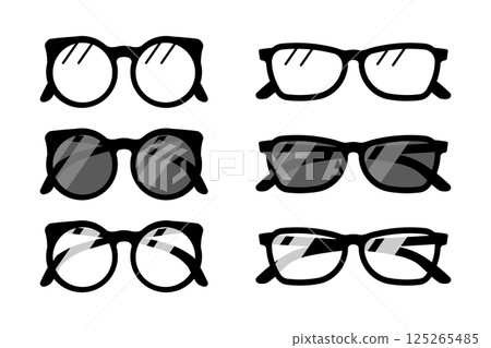 Various glasses illustration set - Stock Illustration [125265485] - PIXTA