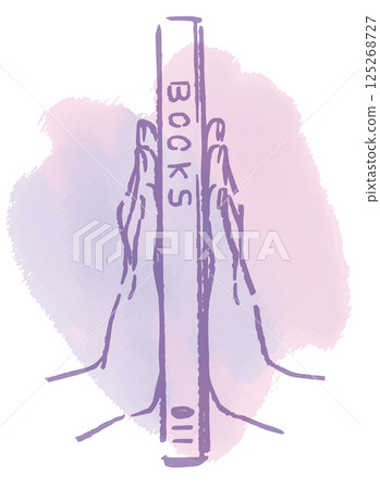 Illustration of a hand closing a book.... - Stock Illustration ...