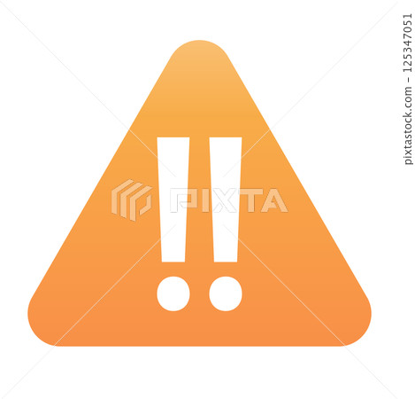 Warning icon/Caution mark... - Stock Illustration [125347051] - PIXTA