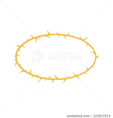 Decorative vintage frame with thorn pattern.... - Stock Illustration ...
