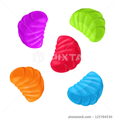 Jelly fruity gummy. Cartoon delicious chewy...-插圖素材 [125764530] - PIXTA圖庫