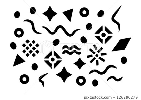 Minimal Graphic Design Silhouette Vector Art...-插圖素材 [126290279] - PIXTA圖庫