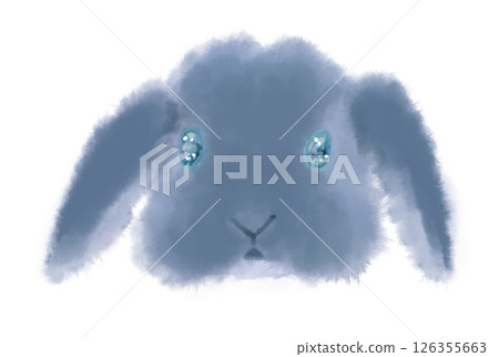 Lop-eared rabbit with jewel eyes - Stock Illustration [126355663] - PIXTA