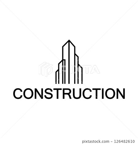 Construction Logo Vector Design Icon Graphic-插圖素材 [126482610] - PIXTA圖庫