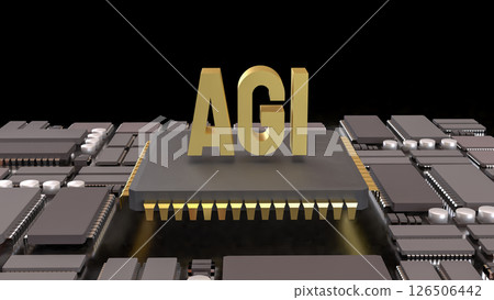 The AGI stands for Artificial General... - Stock Illustration ...