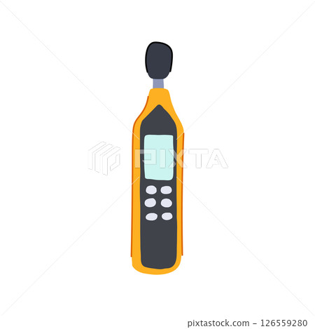 crystal noise level meter cartoon vector... - Stock Illustration ...