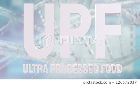The UPF or Ultra Processed Food for Health... - Stock Illustration ...