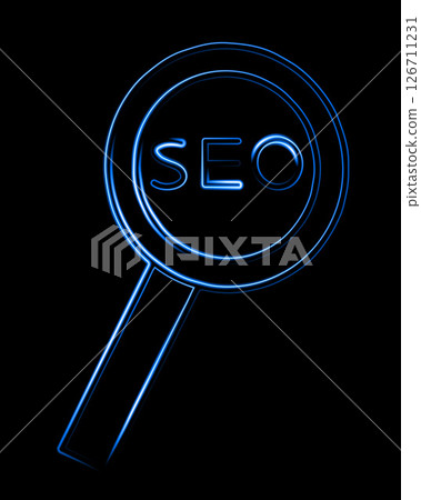 Vector isolated illustration of SEO lettering... - Stock Illustration ...