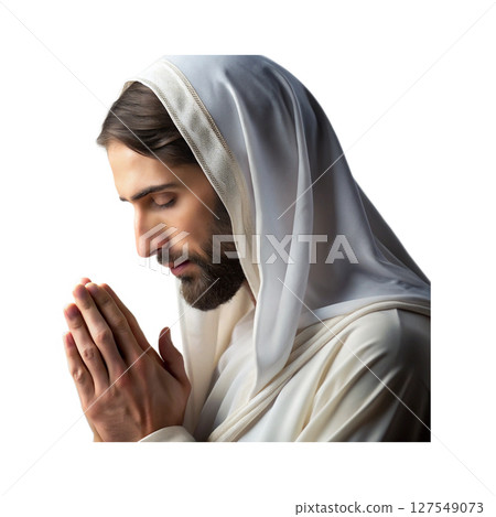 Beautiful and realistic Pray with white background - Stock Illustration ...