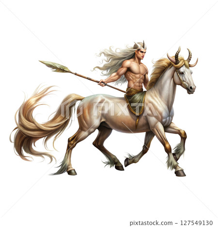 Beautiful and realistic Centaur with white...-插圖素材 [127549130] - PIXTA圖庫