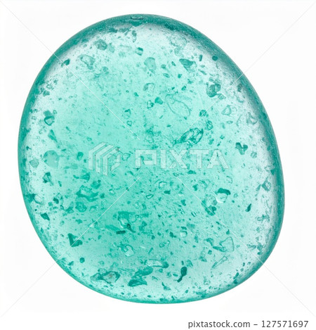Teal Glass Stone Texture on White Background-插圖素材 [127571697] - PIXTA圖庫