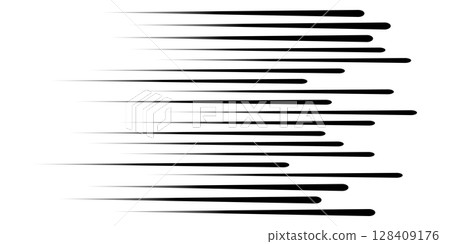 Speed line anime fast effect, manga horizontal... - Stock Illustration ...