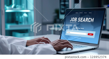 Online job search on brisk website for worker...-插圖素材 [128952374] - PIXTA圖庫