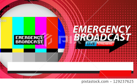 Emergency Broadcast Vector Illustration with... - Stock Illustration ...