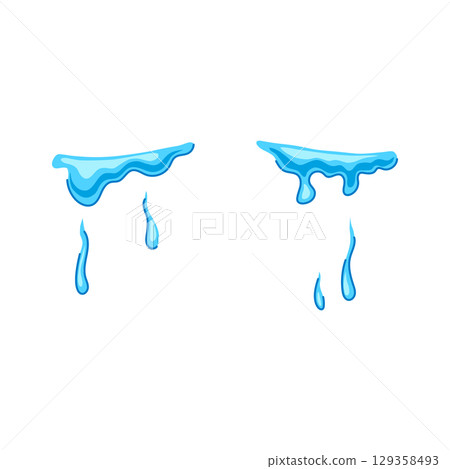 weep cry cartoon vector illustration - Stock Illustration [129358493 ...